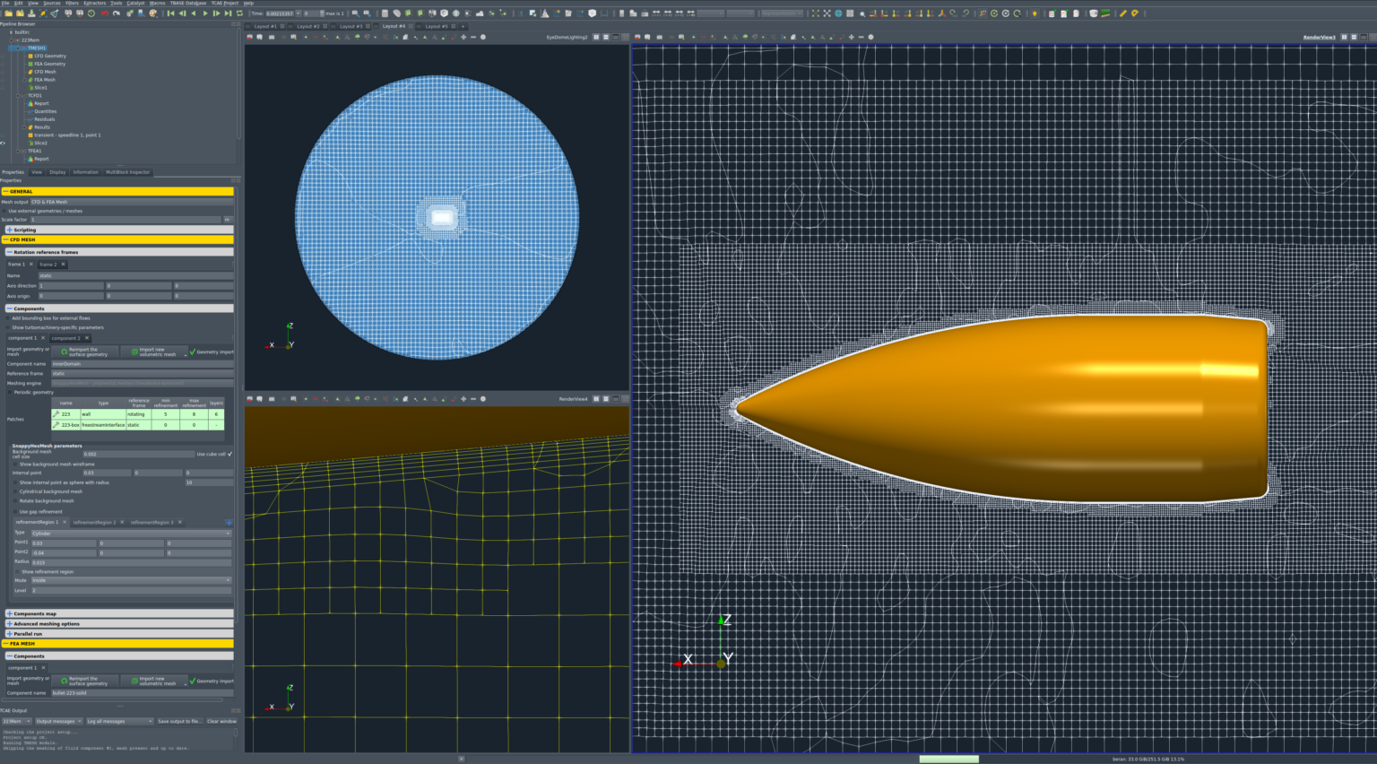 bullet 223Rem aerodynamics – CFD SUPPORT